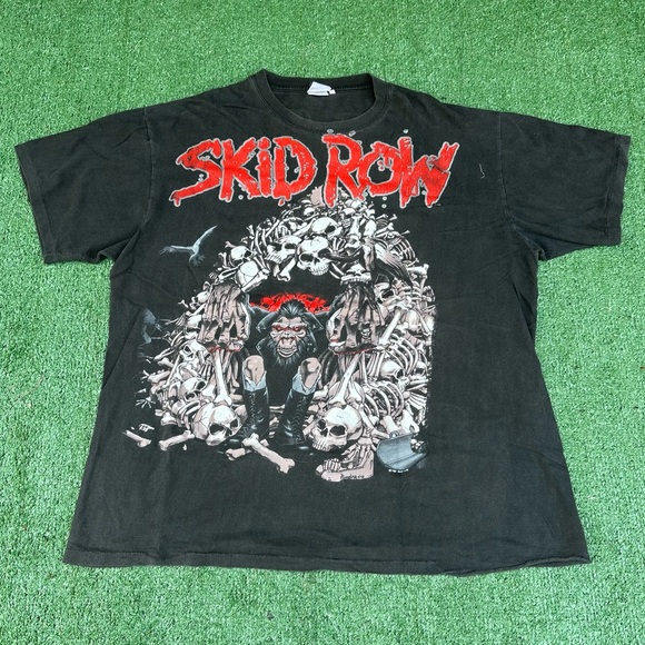 Shirts | Vintage Skid Row Band Tee Shirt Size Xl | Poshmark